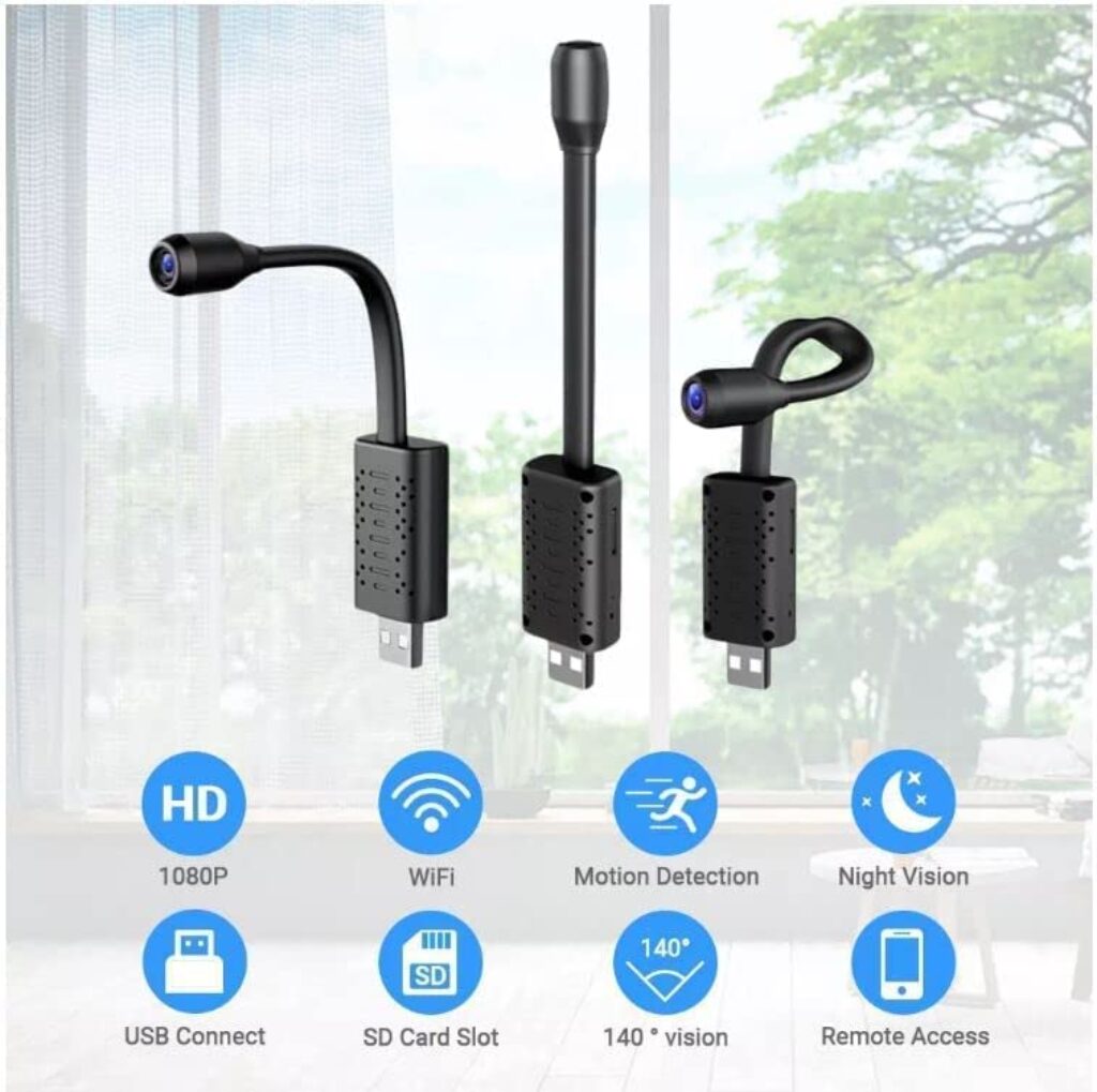 SECURINNOV Wi-Fi Surveillance Flexible Neck Wireless Security Camera ...