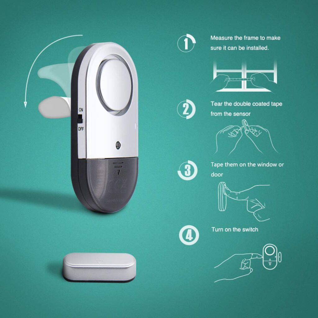 Flyoukki Loud Door and Window Open Alarm Sensor - CompareCCTV: India's ...